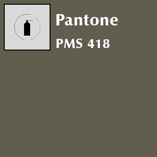Pantone PMS 418 - Spray Paints Shop
